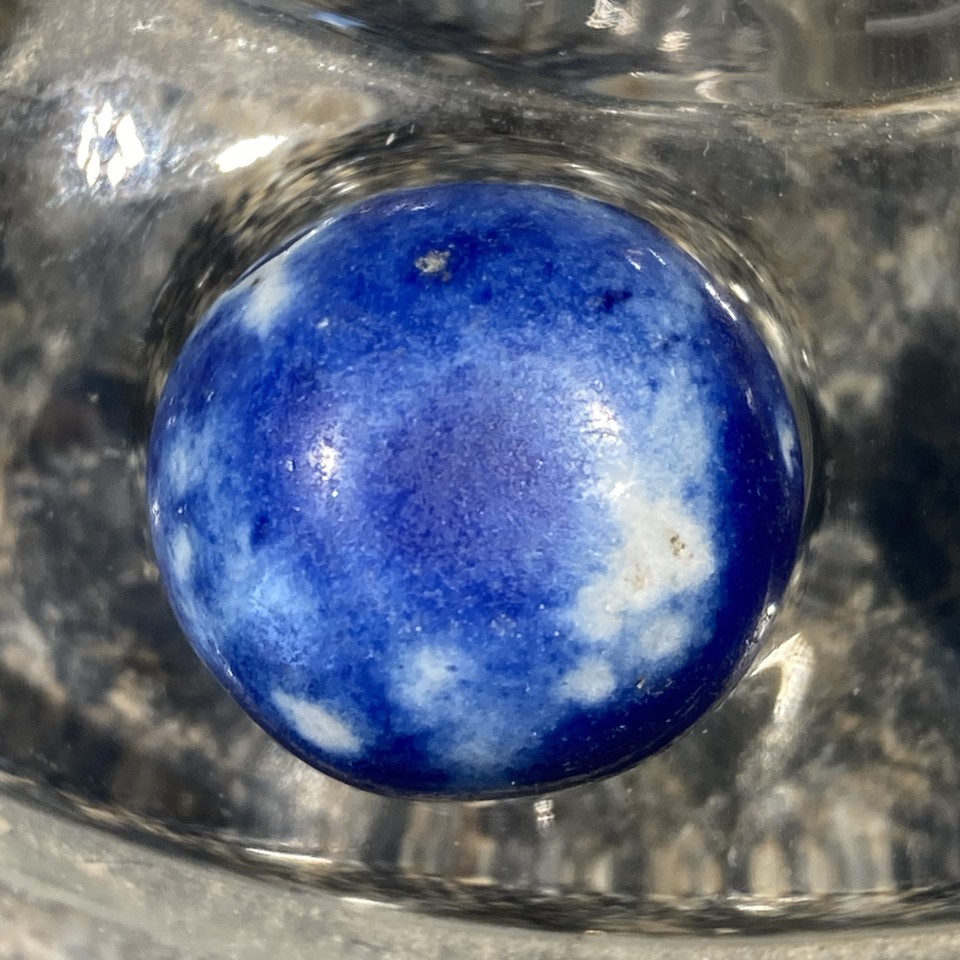 Vintage German Handmade Clay Blue Bennington Marble .66” U16 | eBay