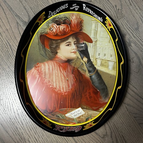 Vintage 1987 Repro Coca-Cola Tin Tray "Good to the last drop" 1908 ...
