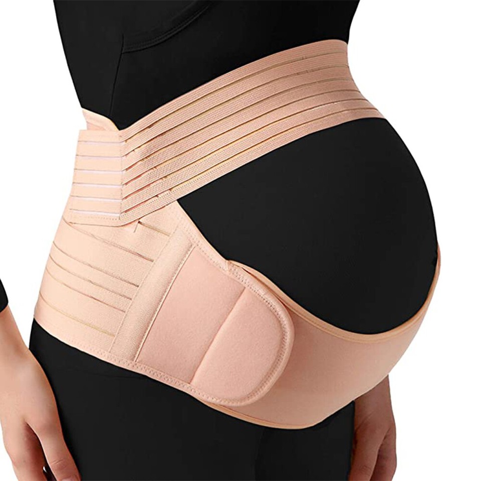 MATERNITY BAND Abdomen Back Brace Hips Pelvis Support Belt Pregnancy ...