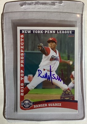 2016 Ranger Suarez Top Prospects Autograph Signed Philadelphia Phillies ...