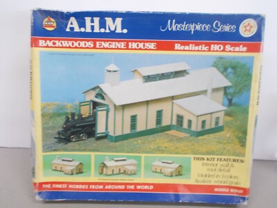 A.H.M.-#5731-BACKWOODS ENGINE HOUSE-DAMAGED BOX- KIT NOT SEALED-HO ...
