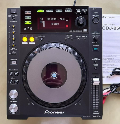 Pioneer DJ CDJ-850-K Multi Media Player Digital DJ Turntable Black w ...
