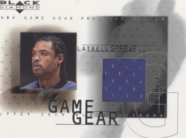2000-01 Upper Deck Black Diamond - Game Gear Latrell Sprewell #LS (MEM ...