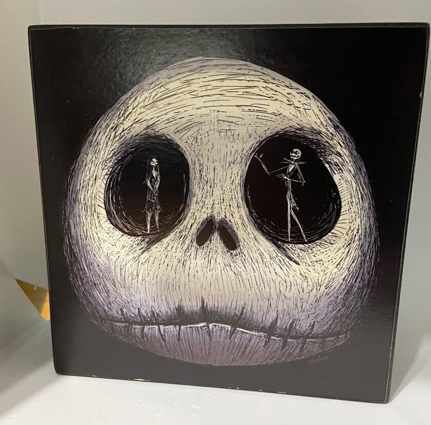 Disney THE NIGHTMARE BEFORE CHRISTMAS Jack Skellington SIGN 6"x6" WOOD ...