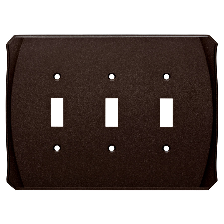 Triple Switch Plate Triple Toggle Wall Plate Coco Bronze | eBay