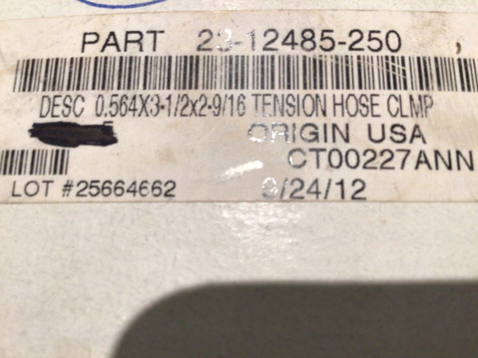 23-12485-250 NEW GENUINE FREIGHTLINER OEM CONSTANT TORQUE HOSE CLAMP | eBay