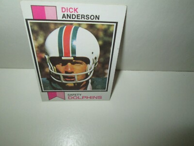 DICK ANDERSON 1973 FOOTBALL CARD TOPPS #240 MIAMI DOLPHINS HOF Safety ...