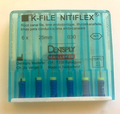 Dentsply K-File Nitiflex 030 NiTi Flexible Endo Root Canal Hand Files ...