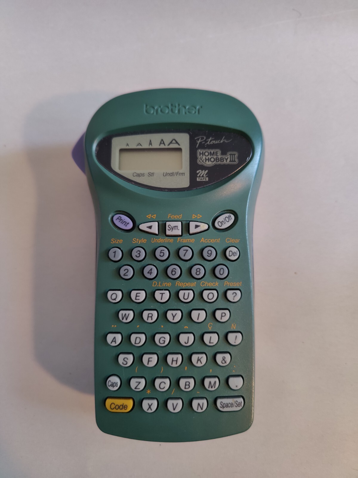 Brother Model PT-85 P-Touch Home & Hobby III M Tape Label Printer ...