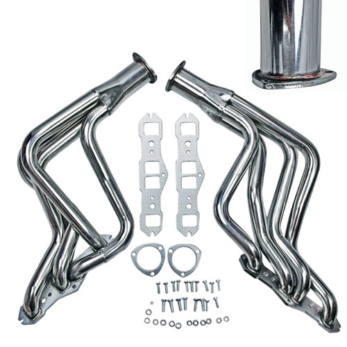 Stainless Long Tube Manifold Headers Fit Olds Cutlass Delta 65-74 350 ...