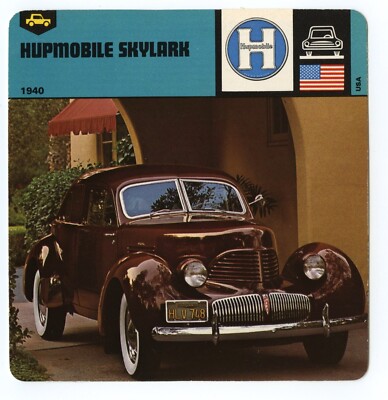 Hupmobile Skylark - GT / Production Car Edito Service SA Auto Rally ...