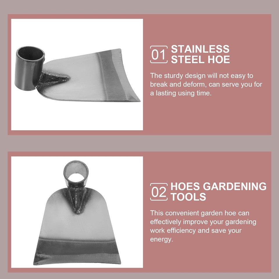 Stainless Steel Garden Hoe Head for Digging and Weeding Durable ...