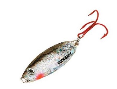 Northland Tackle Buck Shot Rattle Spoon 4 - Silver Shiner - Ice Lure 1/ ...