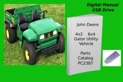 John Deere 4x2 6x4 Gas Diesel Gator Utility Vehicle Parts Catalog See ...