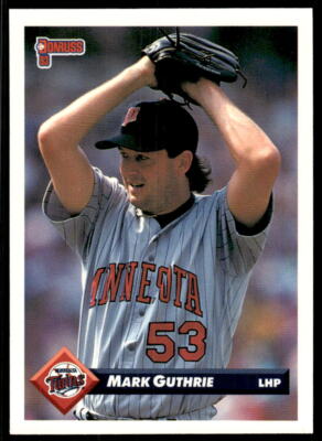 1993 Donruss 714 Mark Guthrie Minnesota Twins Baseball Card | eBay