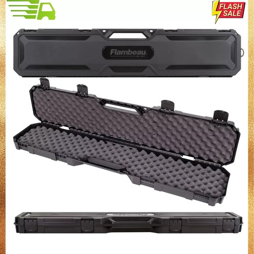 Rifle Shotgun Hard Carry Case Single Gun Storage Box Padded Tactical ...