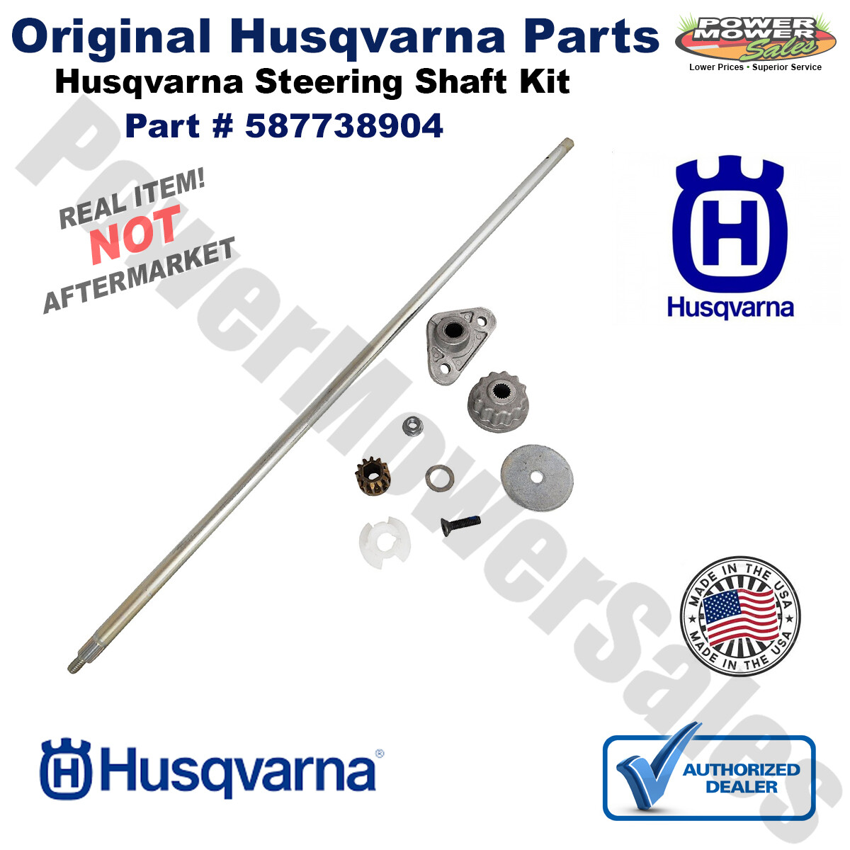 Husqvarna Steering Shaft Service Kit for Lawn Mowers / 587738904 ...