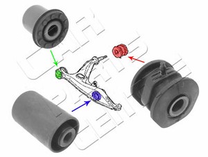 New Honda Civic suspension arm bush - 51810-S04-005 | eBay