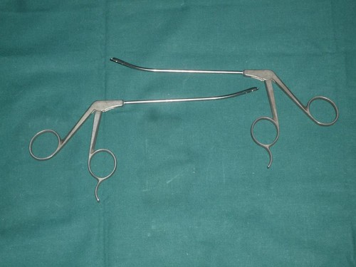 2 x Shutt® Linvatec Shutt B Scoop Forceps 3.4mm dia 130mm 1.1412 Left ...