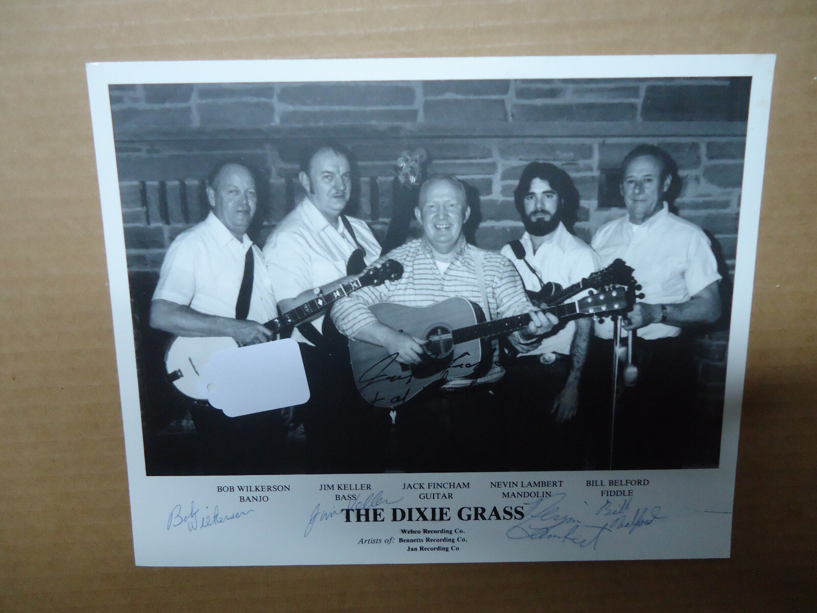 The Dixie Grass Bluegrass Band music group photo autographed | eBay