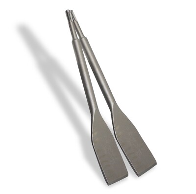 Lot (2) 5" SDS PLUS BRICK RAKING FLAT CHISEL TOOL FOR ELECTRIC HAMMER ...