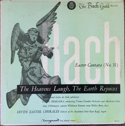 Bach, Felix Prohaska, Easter Cantata (No. 31) (LP, Mono) NM o | eBay