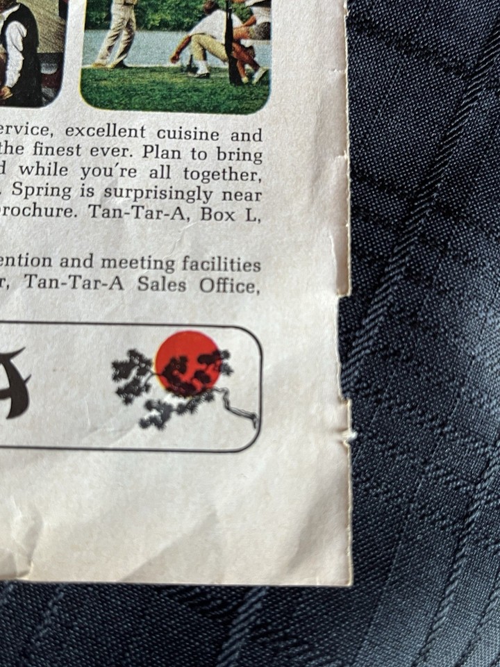 Vintage TAN-TAR-A Resort Magazine Advertisement Paper Ad from the 1960 ...