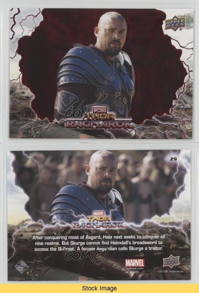 2017 Upper Deck Marvel Thor: Ragnarok Red Skurge the Traitor #29 READ ...