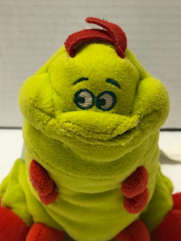 Disney A Bug's Life HEIMLICH Caterpillar 8" Long Plush VINTAGE | eBay