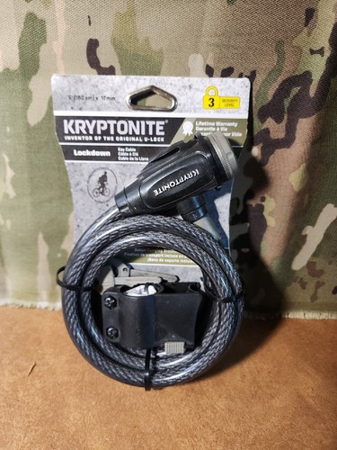 Kryptonite 12Mm Key Cable Bicycle Lock, level 3 security new in package ...