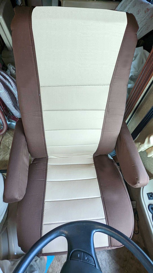 Motorhome RV Camper Captain chairs Cotton Seat Covers fits 2010 Thor ...