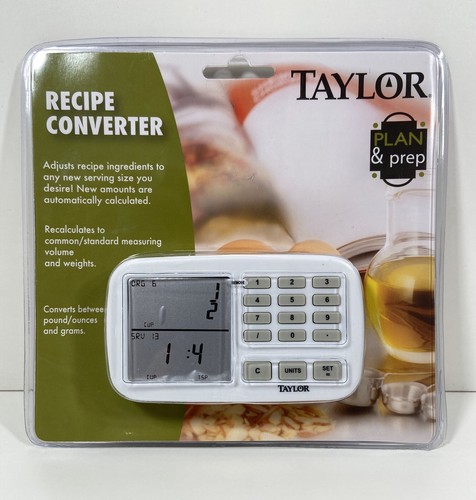 Taylor 752 Recipe Converter,Calculates Measurements Based on Desired ...