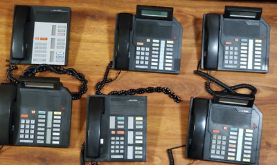 Lot of 6 Nortel Meridian digital business phones M5009 NT4X42B M5112 ...