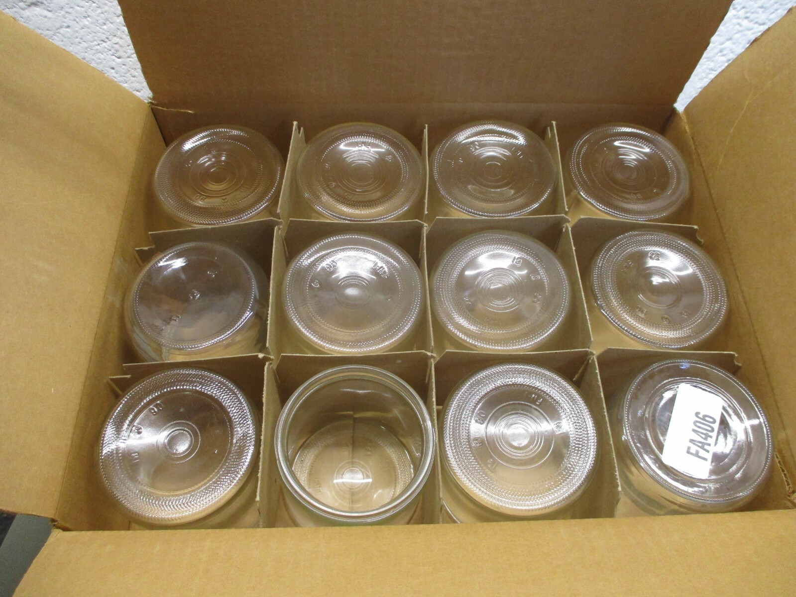 CASE OF 12 VWR Trace Clean 16OZ Straight Wide Mouth Jars Clear 742037 ...