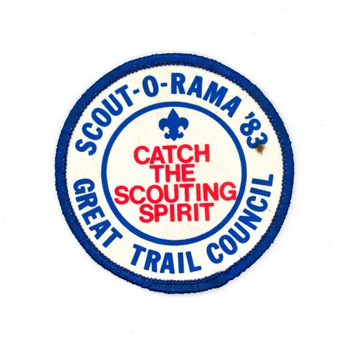 Boy Scouts of America Patch Scout O Rama 1983 Great Trail Council Catch ...