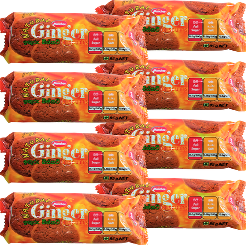 Ceylon MUNCHEE Ginger Biscuits Cookies SRI LANKA Pack Tea Natural Best ...