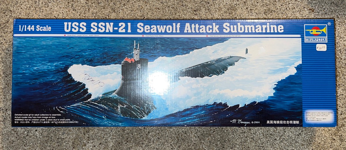 Plastic Model Sailing Ships Trumpeter USS SSN-21 Seawolf Attack ...