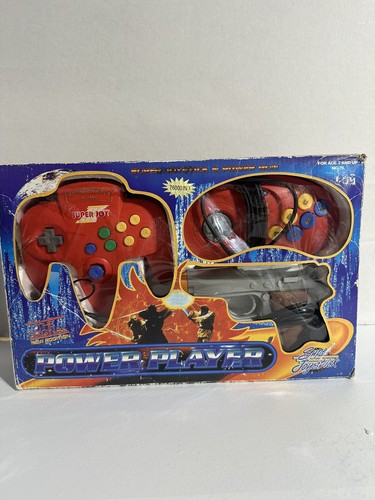 Retro Power Player Super Joystick & Power Gun III Controllers CIB ...