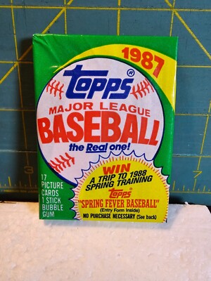 1987 Topps Baseball Card Pack NEW!! | eBay