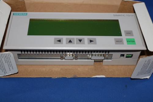 AS NEW SIEMENS TEXTDISPLAY TD 17 LC-DISPLAY 6AV3017-1NE30-0AX0 DP 12 | eBay