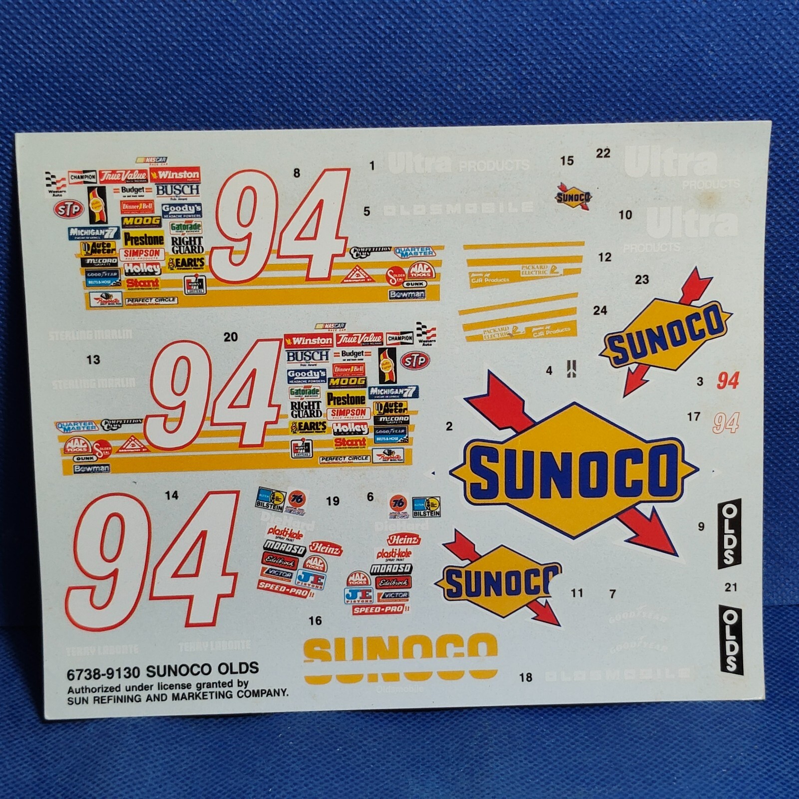 🌟 Decals NASCAR Sunoco Olds 1:25 Scale 1000s Model Car Parts 4 Sale | eBay