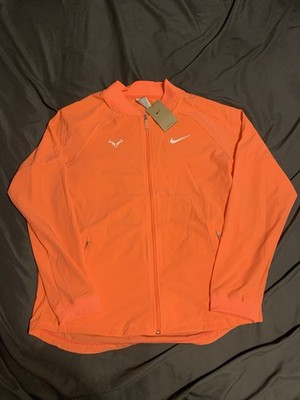 Nike DRI-FIT Men's Rafa Nadal Tennis Jacket Bright Mango Size XL DV2885 ...