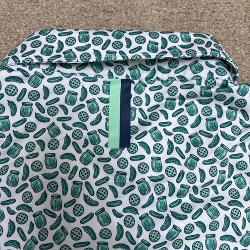 Rhoback Polo Shirt Mens XL Pickles Dill Ball Golf Performance Short ...