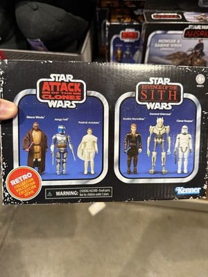 Star Wars Retro Collection Multipack Attack of the Clones & Revenge of ...
