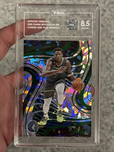 TAG 8.5 2022-23 Revolution #46 ANTHONY EDWARDS Chinese New Year EMERALD ...