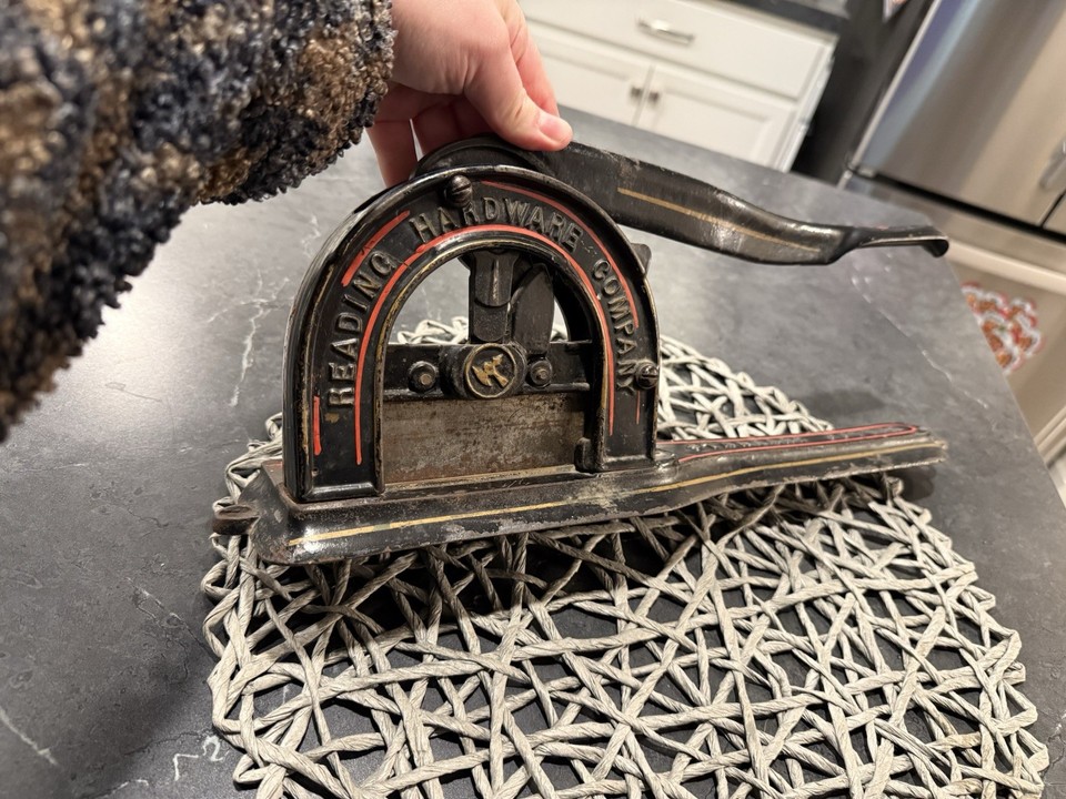 Antique Reading Hardware Co. Standard cast iron tobacco cutter. | eBay