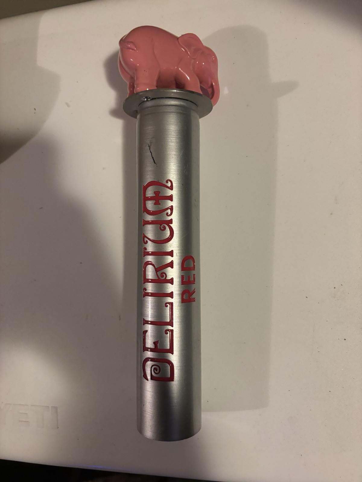 Delirium Red Beer Tap Handle Knob w/ Pink Elephant Topper Breweriana | eBay