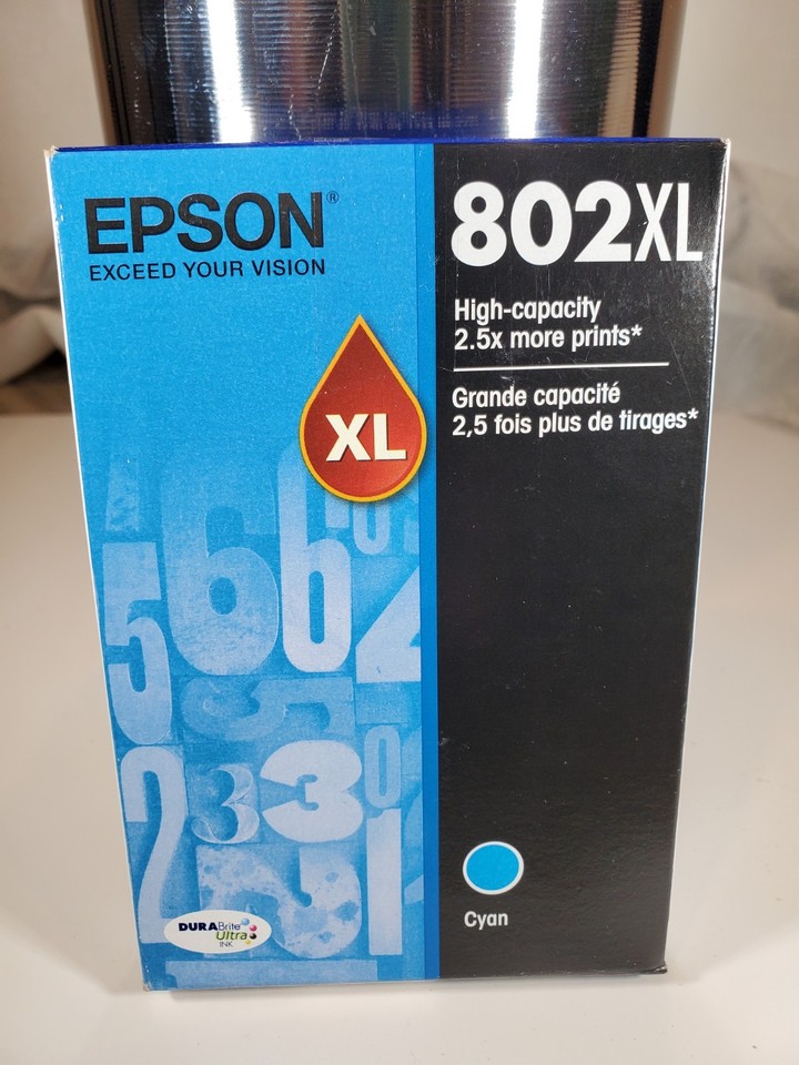 Epson 802 and 802 XL High-Capacity Ink Bundle 3 Pack Black Cyan Magenta ...