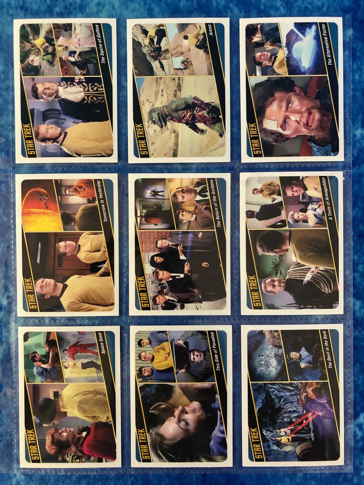 Star Trek TOS: The Captain's Collection complete trading card base set ...