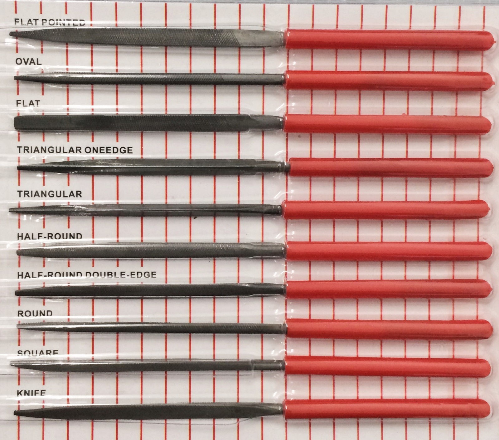 10PC Needle File Set for Jeweler Wood Carving Model Metal Glass Stone ...